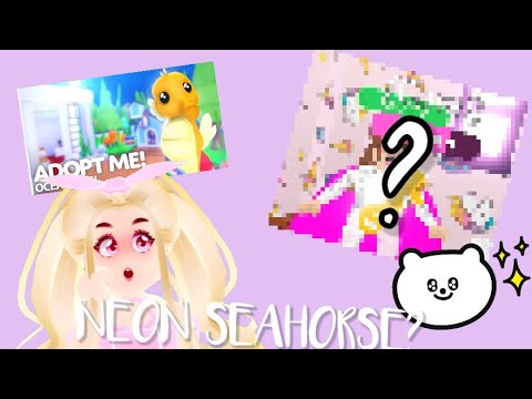 🎀What the NEW neon seahorse looks like in Adopt Me! 🤩😦 - YouTube