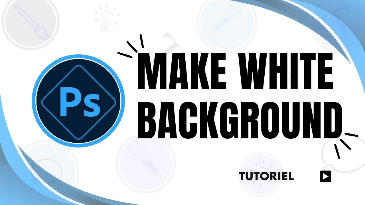 How to make white background in Photoshop express - YouTube