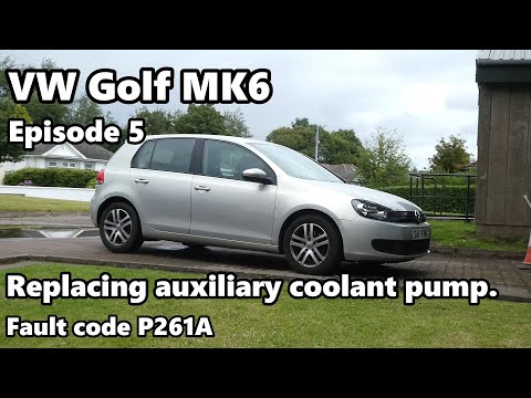 VW Golf Mk6 (K5). Episode 5. Replacing coolant pump B. P261A - YouTube