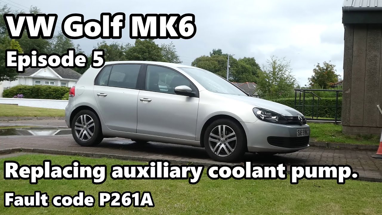 VW Golf Mk6 (K5). Episode 5. Replacing coolant pump B. P261A - YouTube