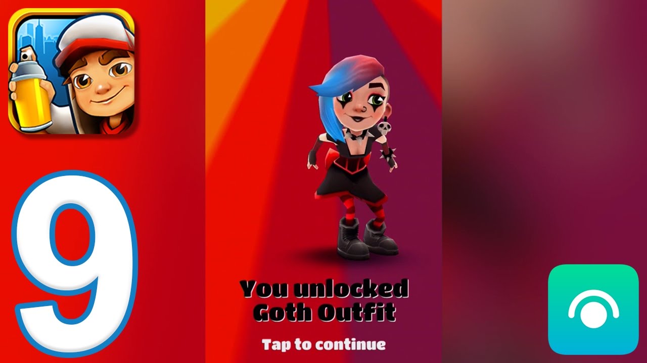 Subway Surfers - Gameplay Walkthrough Part 9 - Lucy: Goth Outfit (iOS ...