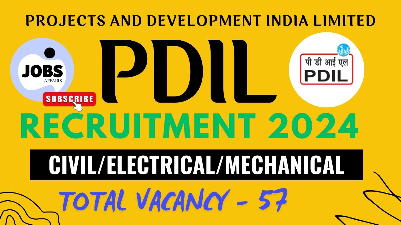 PDIL Latest Recruitment 2024 | PDIL various Posts Recruitment 2024 ...