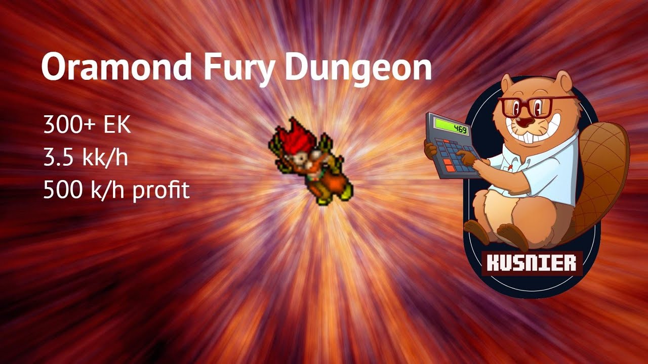 Fury Dungeon Oramond | 300+ Knight | Tibia Hunting Guide - YouTube