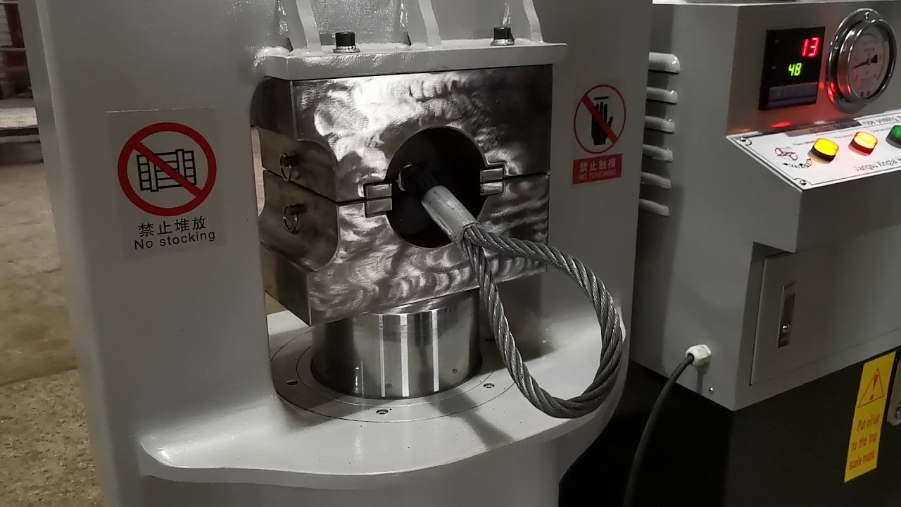 300ton wire rope press machine - YouTube