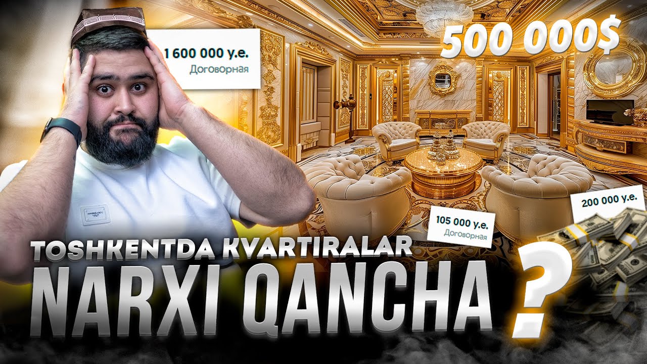 TOSHKENTDA KVARTIRALAR NARXI QANCHA? - YouTube