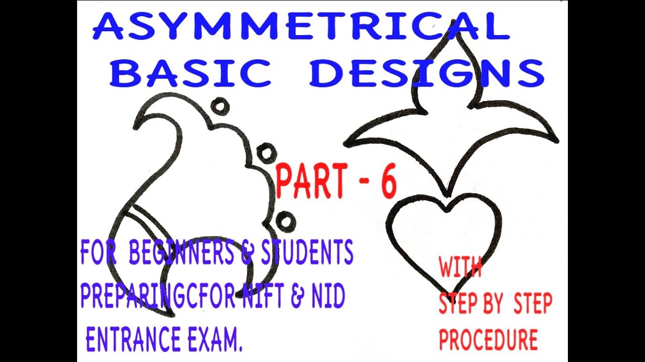ASYMMETRICAL DRAWINGS -PART 6- BEGINNERS TUTORIAL - STUDENTS PREPARING ...