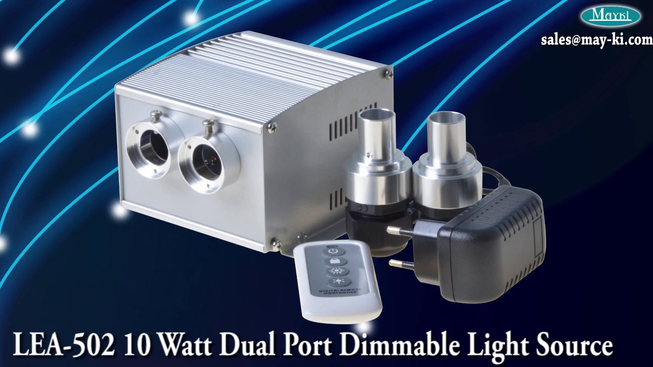 LEA-502 10W dual port dim LED light source by May-ki.com - YouTube
