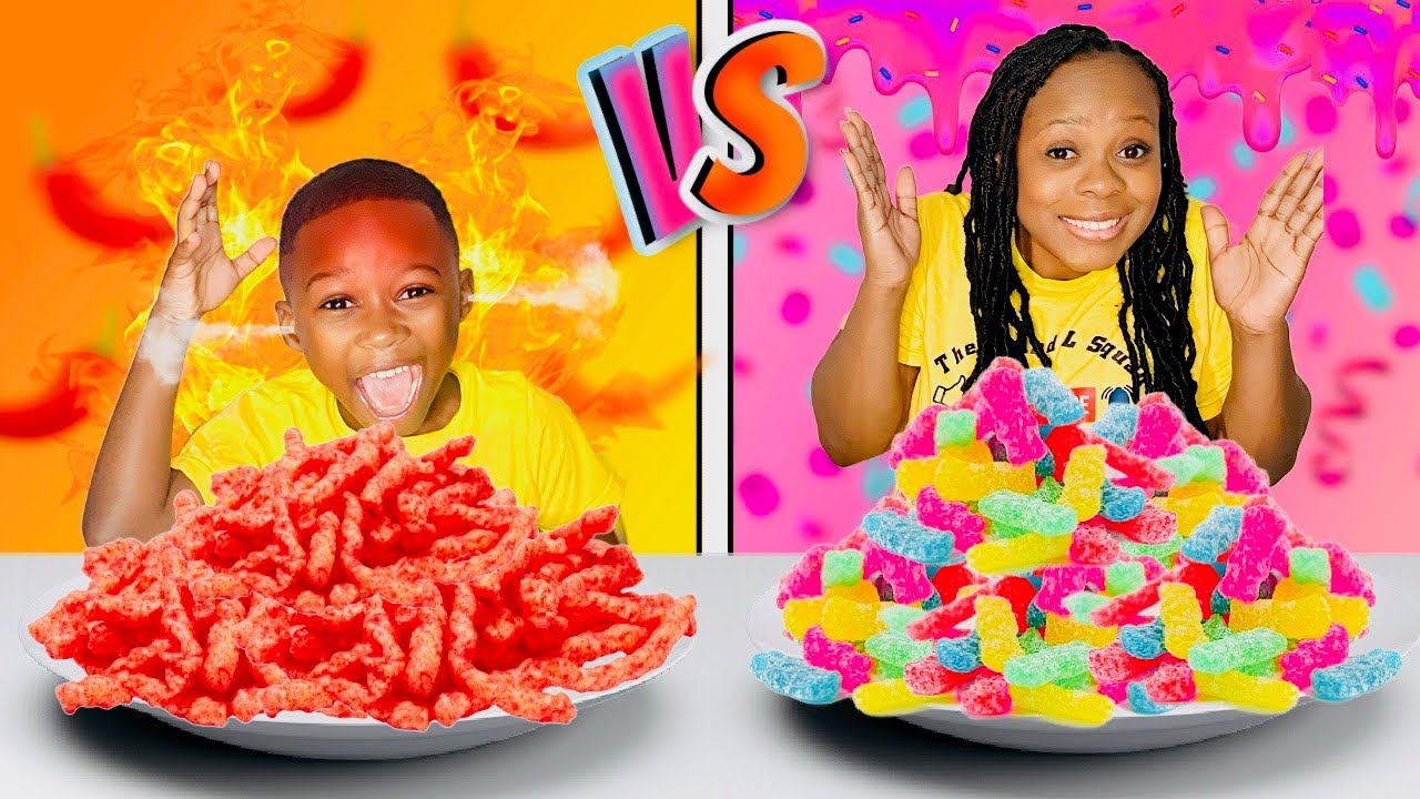 SWEET VS SPICY FOOD CHALLENGE 🔥 | Food challenge - YouTube