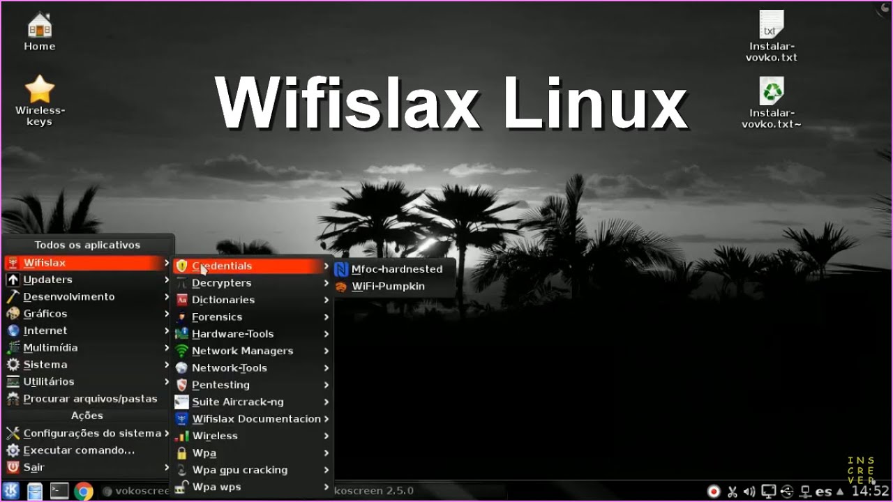 Wifislax Linux Slackware com ferramentas de segurança e forense - YouTube