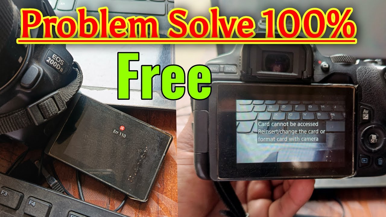 Card cannot be accessed Reinsert/change the card or format card with ...