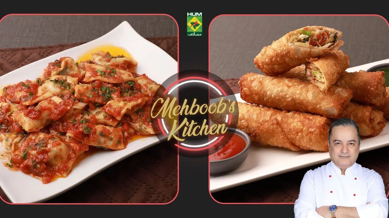 Spinach Cheese Ravioli & Thai Style Spring Roll | Best Of Mehboob's ...