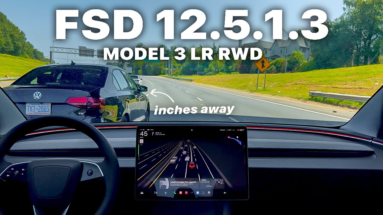 Testing Tesla FSD 12.5.1.3 in the NEW Model 3 LR RWD | 200 Mile Trip ...