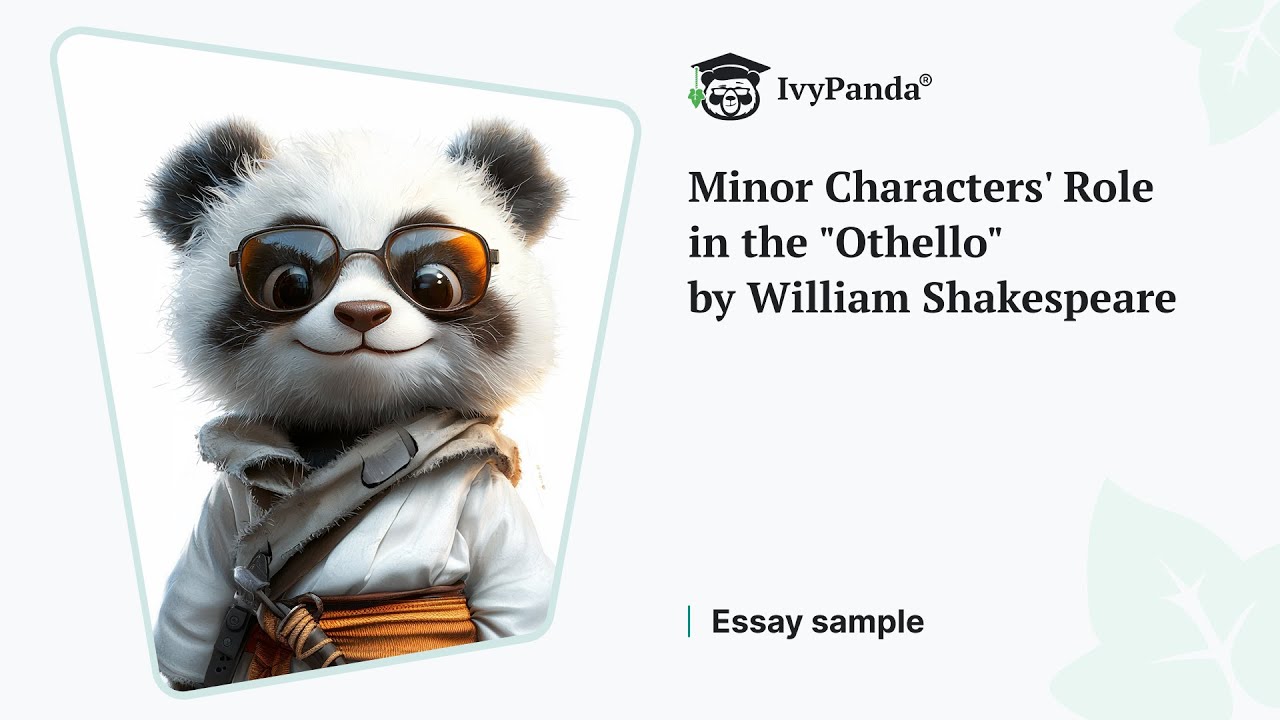 Minor Characters' Role in the "Othello" by William Shakespeare | Essay ...