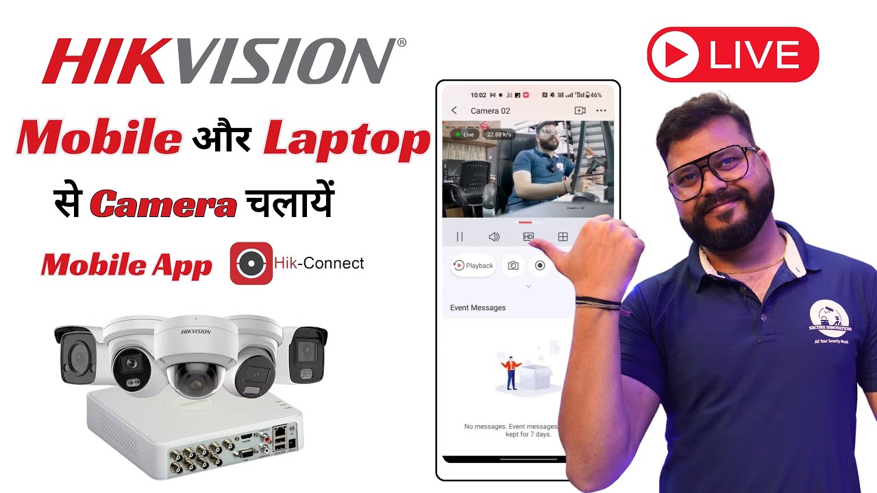 How to Connect Hikvision Camera to DVR through Mobile and Laptop ...