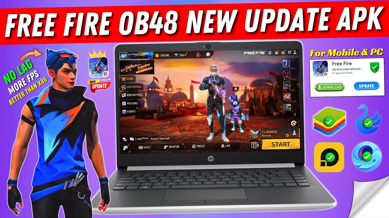 How to Download Free Fire OB48 New Update | Free Fire New Update OB 48 ...