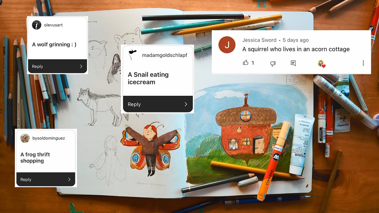 I let my followers to choose what I draw. - YouTube