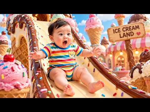 Oddly satisfying AI food Slide | Baby laughing sound | Baby laughing & Eating | Baby Giggle