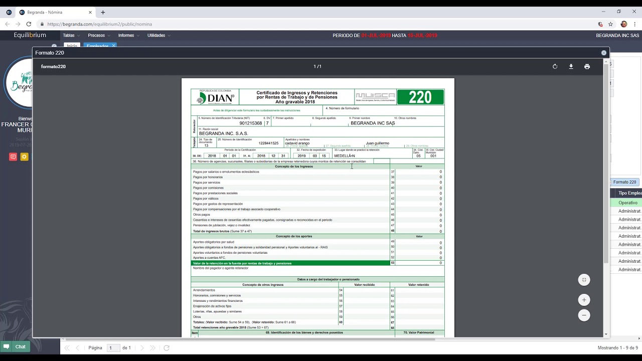 Begranda - ¿Como generar el formato 220? - YouTube