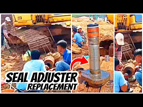 Mekanik Alat Berat | Penggantian Seal Adjuster Excavator PC 200-8
