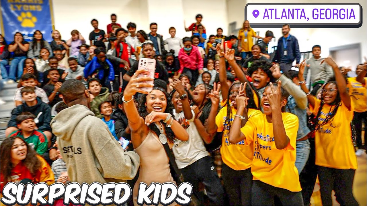 MYA NICOLE SURPRISED KIDS IN ATLANTA - YouTube