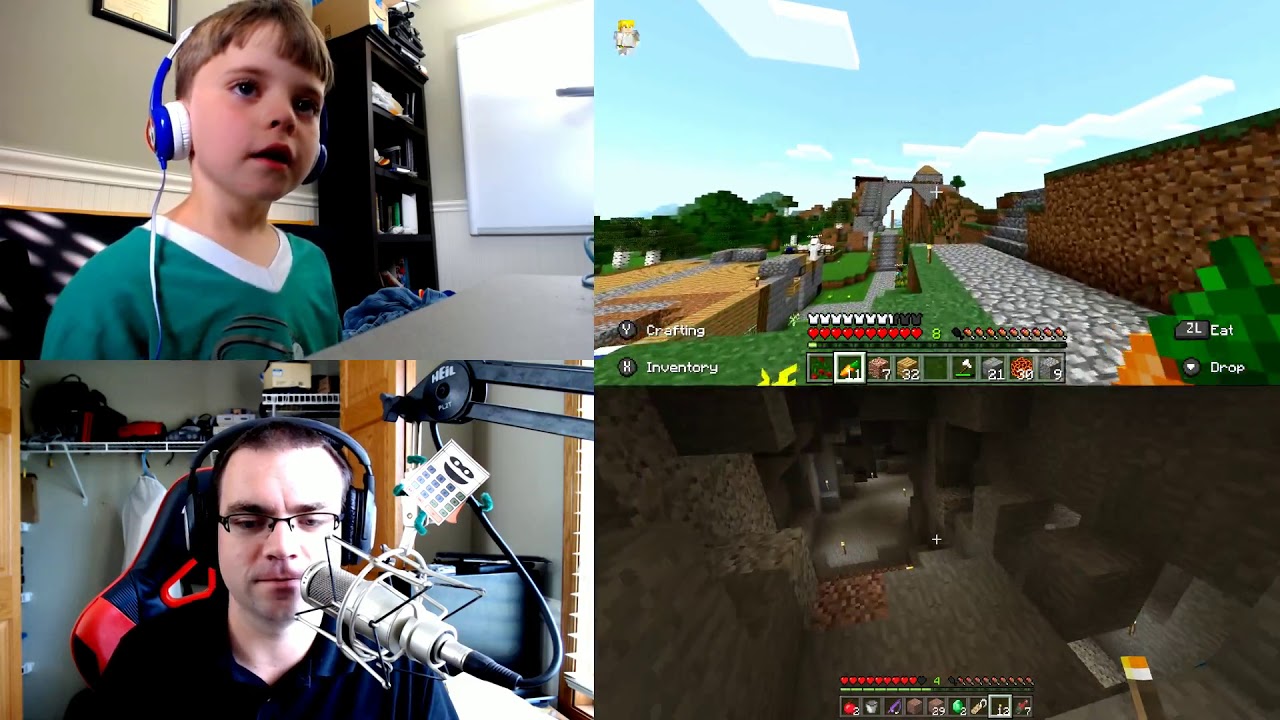 Minecraft with Dad Episode 12a - It takes a Village Part 2 - YouTube