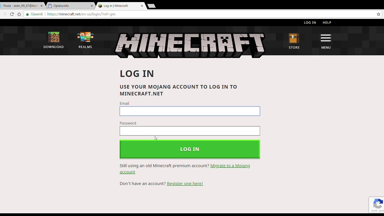 Minecraft login not working