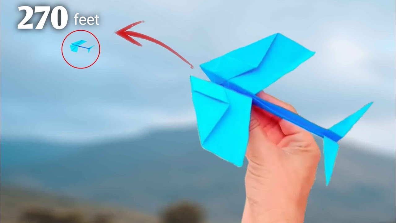 New Origami Plane That Flaing 🔥🚀 ( Diy Tutorial ) How To Make Origami ...