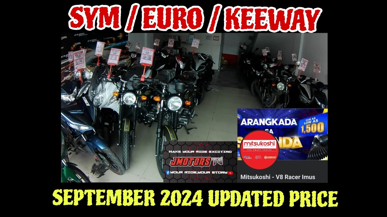 EURO/SYM/KEEWAY MOTORCYCLE MAGKANO NA NGA BA?SEPT 2024 PRICE LIST ...