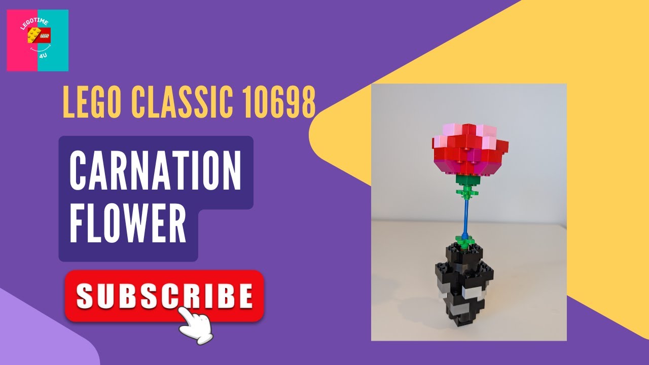 How to Build a LEGO Classic Carnation Flower#10698 - YouTube