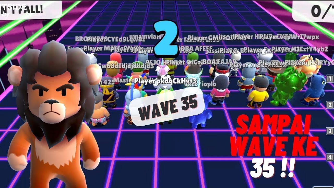 Endless Block Dash wave ke 35 !!! STUMBLE GUYS - YouTube