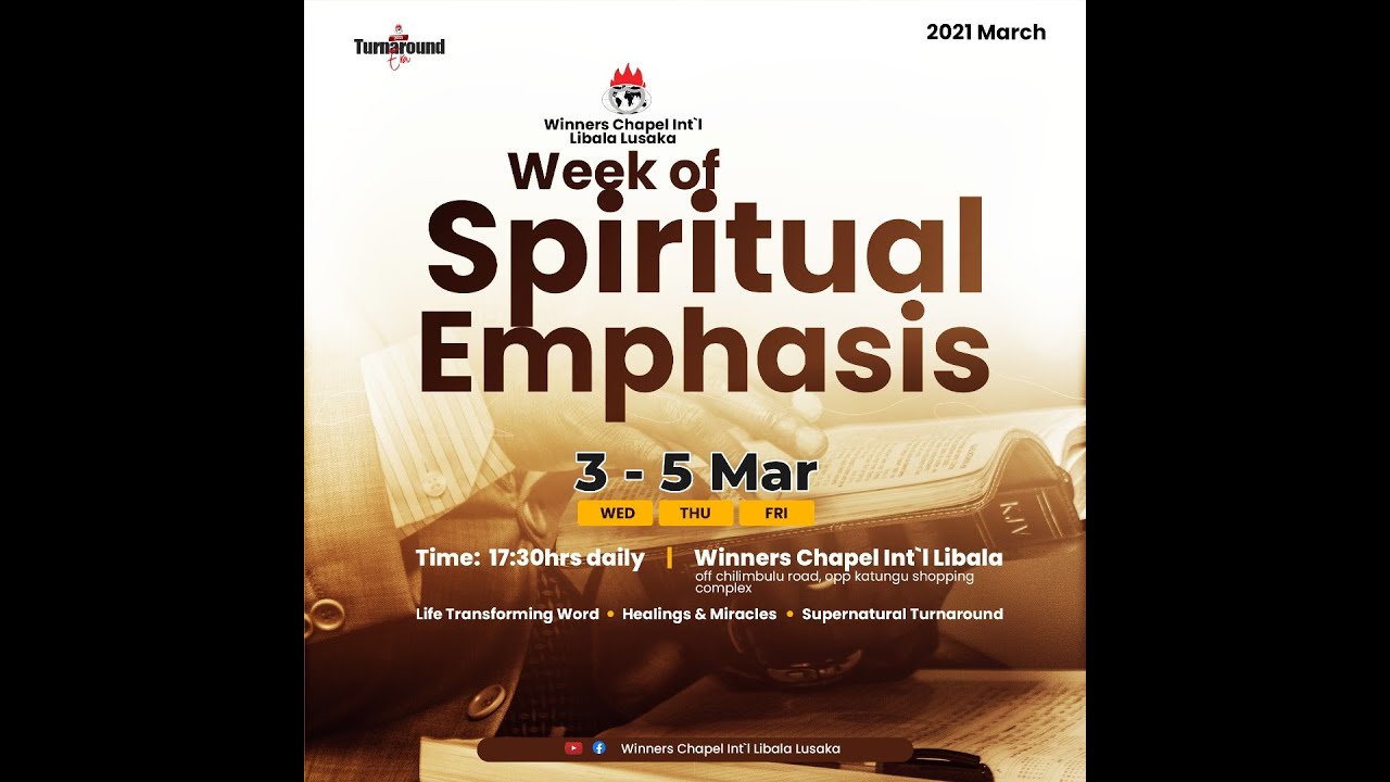 WEEK OF SPIRITUAL EMPHASIS DAY 1 | 3RD MARCH 2021 - YouTube