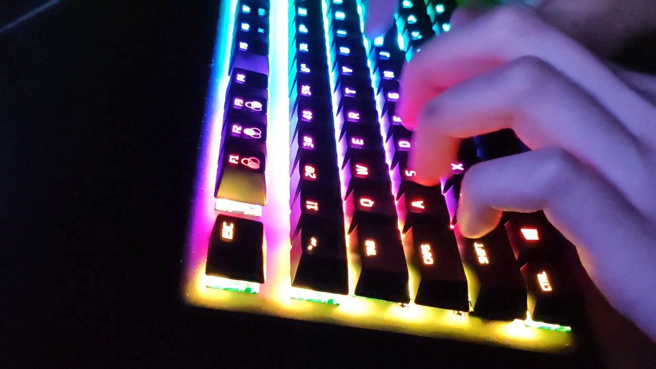HyperX Alloy Origins Core (Tactile, HX Aqua Switch) - Typing test - YouTube