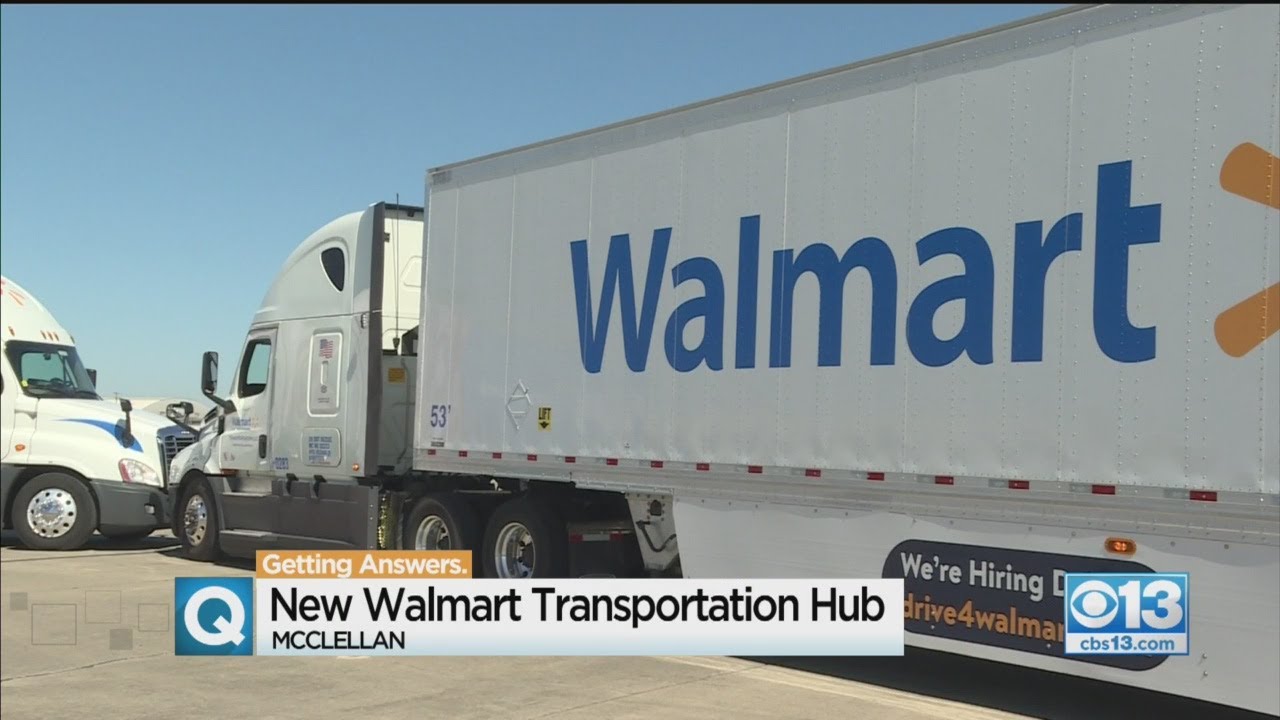 New Walmart Transportation Hub At McClellan - YouTube