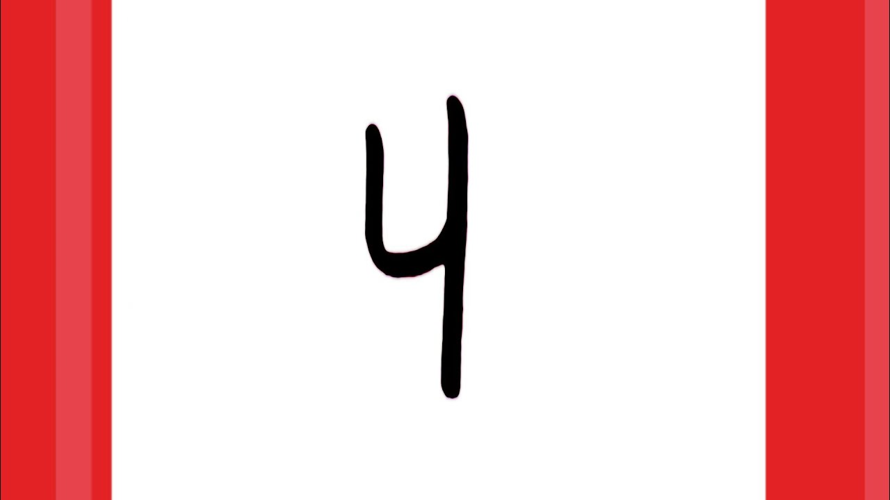 Easy Drawing ! how to draw girl from 4 Number cartoon girl- doodle art ...