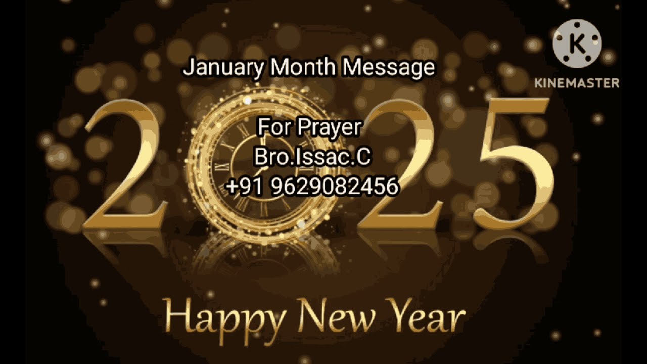Bro.C.Issac | January Month Message | 2025 | Tamil Christian Message ...