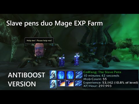 TBC CLASSIC - Duo Mage Slave Pens 60-70 EXP Farm
