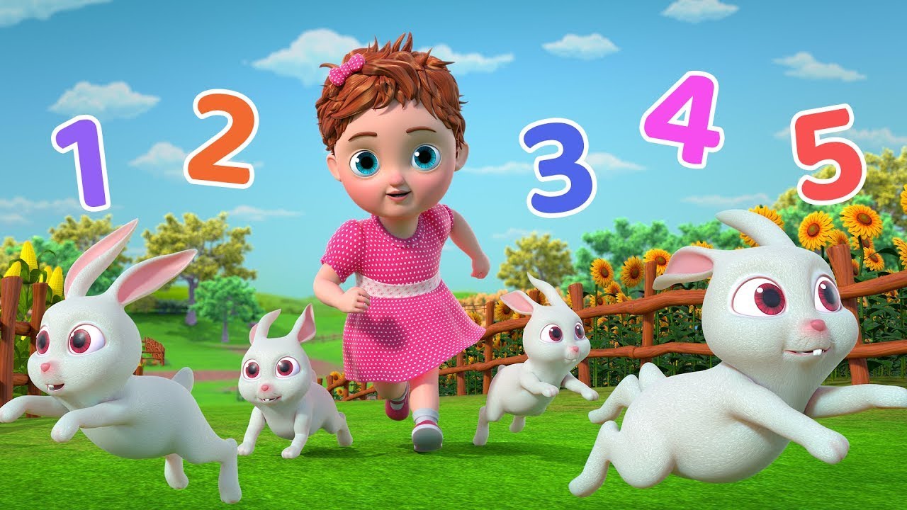 Number Song | Five Little Bunnies + More Baby Songs | - YouTube