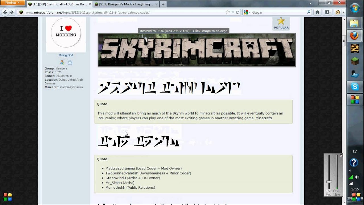 minecraft skyrimcraft mod installation - YouTube