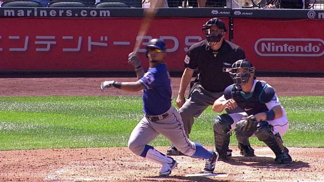 TEX@SEA: Odor drives a grand slam to extend lead - YouTube