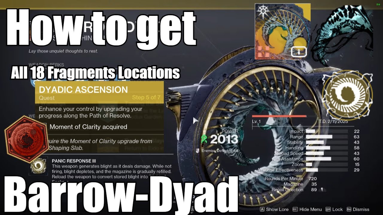 How to get Barrow-Dyad Exotic | All STEPS | All 18 Taken Osseous ...