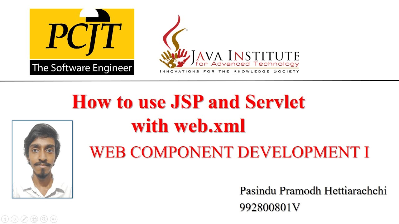 How To Use Jsp And Servlet With Webxml Youtube