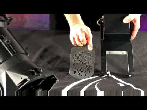 Installing A Gobo Into An Apollo Vertical Rotator - YouTube