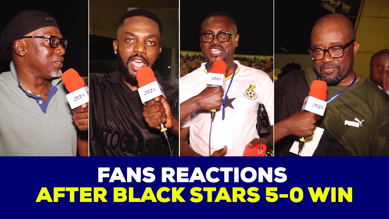 FANS REACTIONS AFTER BLACK STARS 5-0 WIN | #WorldCupQualifier - YouTube