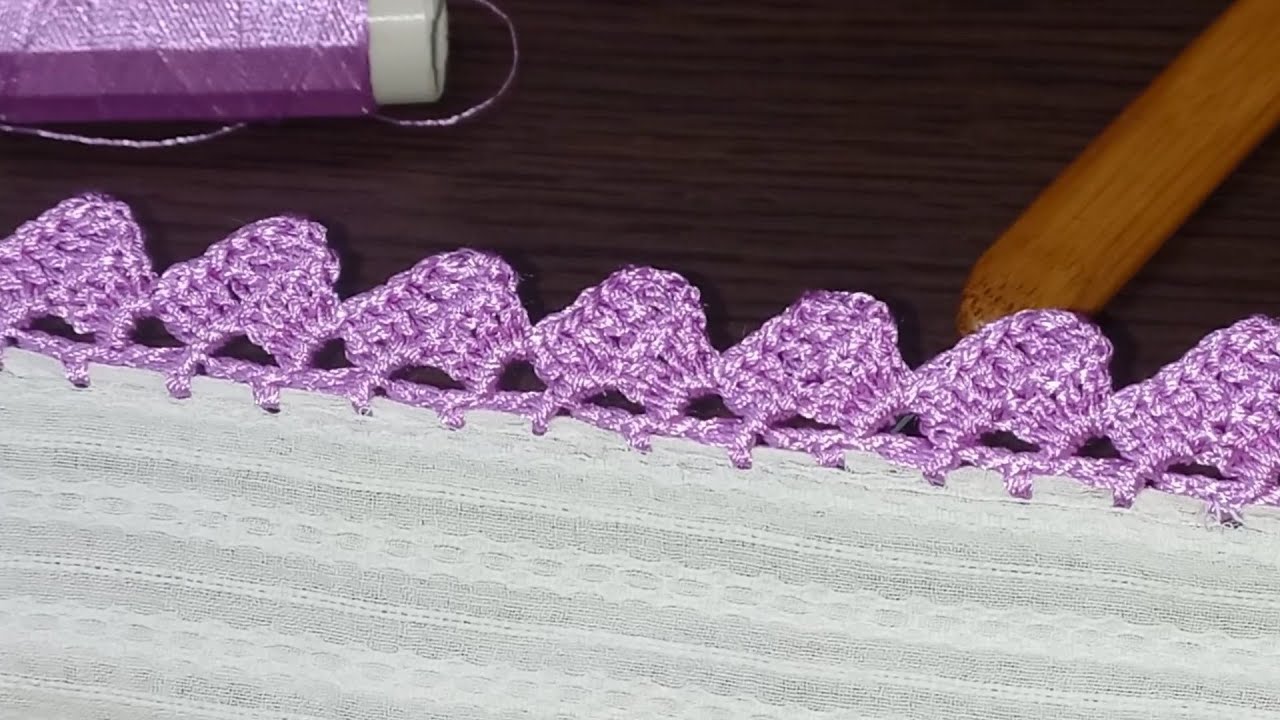 Wow very Easy and simple crochet lace Border design/fast crochet ...