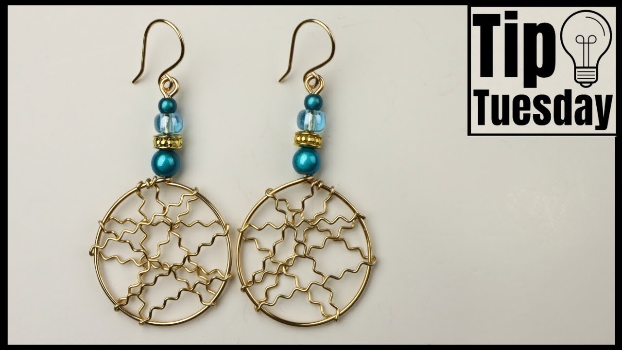 NEW GADGET // Crinkle Wire Earrings // Tip Tuesday Tutorial - YouTube