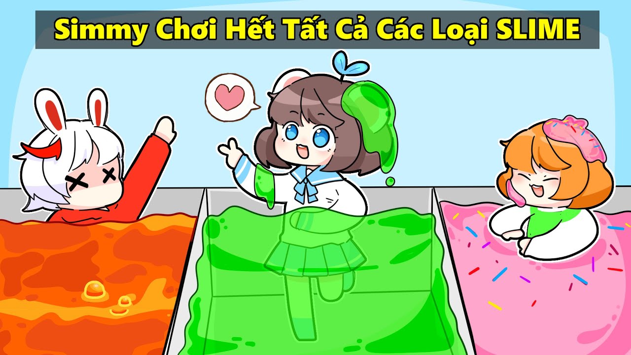 Mèo Simmy Thử Thách Chơi Các Loại SLIME Siêu Dính Trong Roblox - YouTube