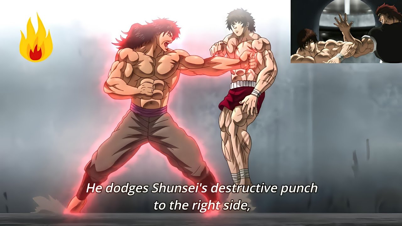 Baki Hanma vs Shunsei Kaku DUBBED HD + Epic Father/Son Moment!! 😱 ️🤯💯🔥🍿😎💪🥳👌 - YouTube