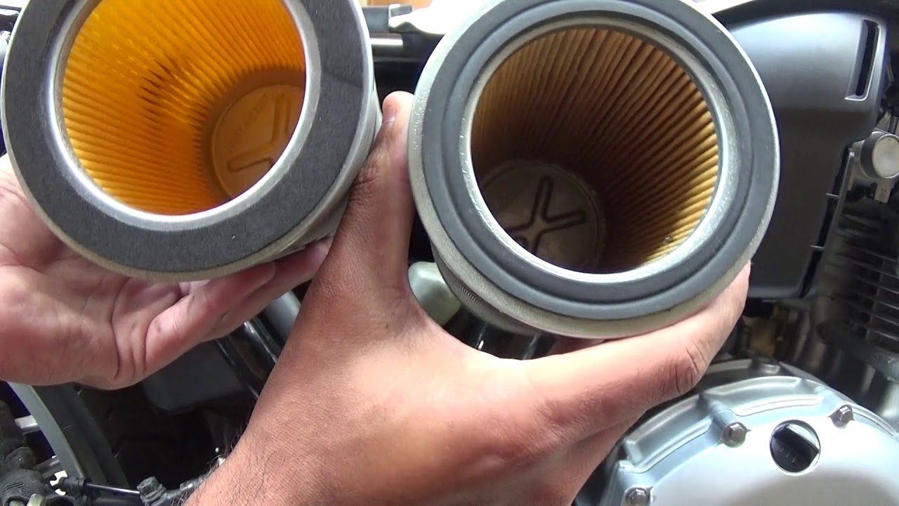 Replacing a 2013 Honda CB1100 air filter - YouTube