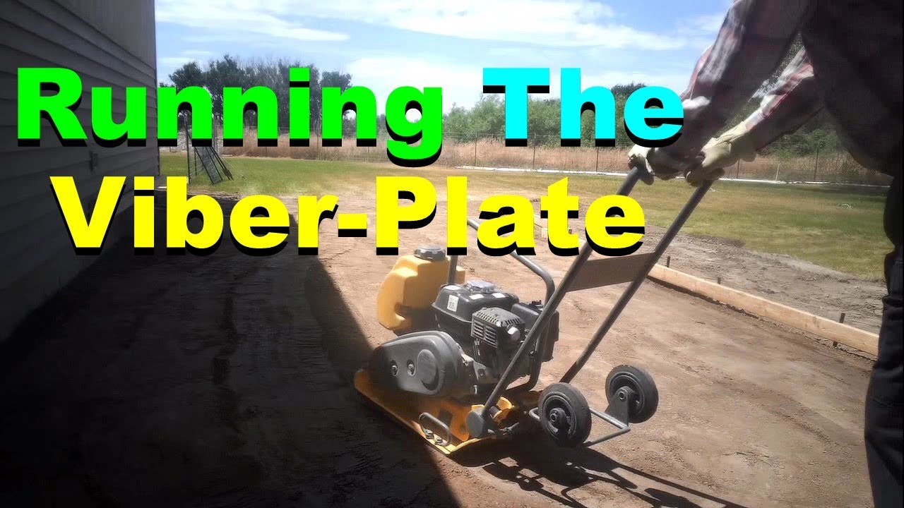 No. 688 – Compacting The Patio Base With A Viber–Plate - YouTube