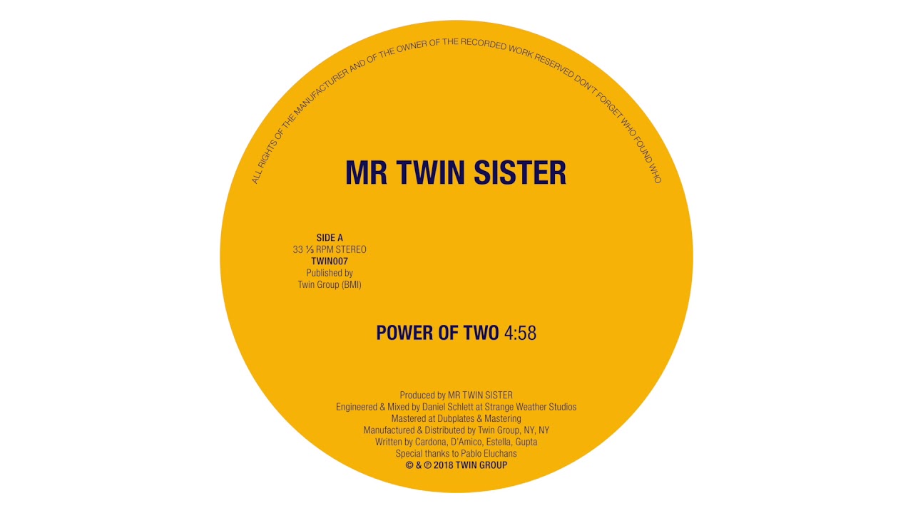 Mr Twin Sister - Power of Two - YouTube